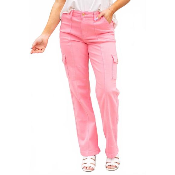 Judy Blue | Jeans | New Judy Blue High Rise Cargo Straight Jeans In ...